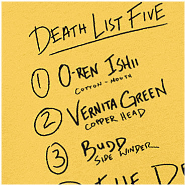 Kill Bill T Shirt | Death List Five | Revolution Ape