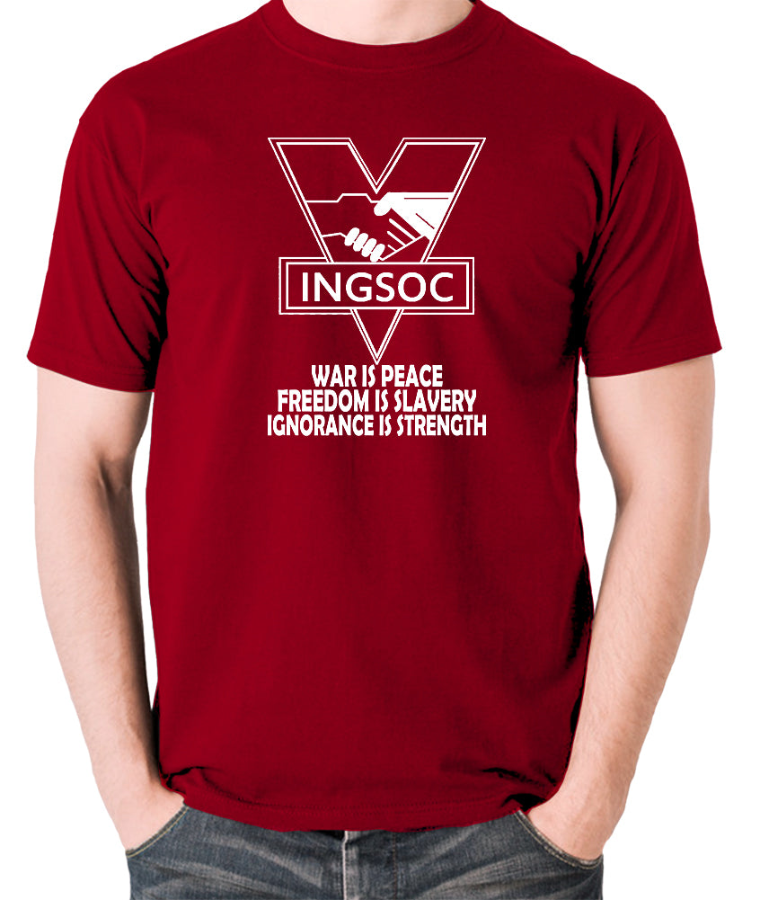 George Orwell 1984 T Shirt | INGSOC War Is Peace | Revolution Ape